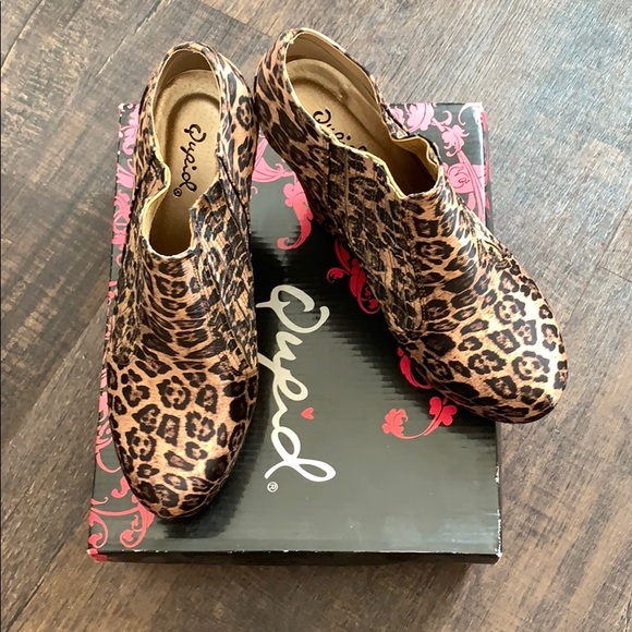 Qupid | Shoes | Qupid Leopard Print Wedges | Poshmark